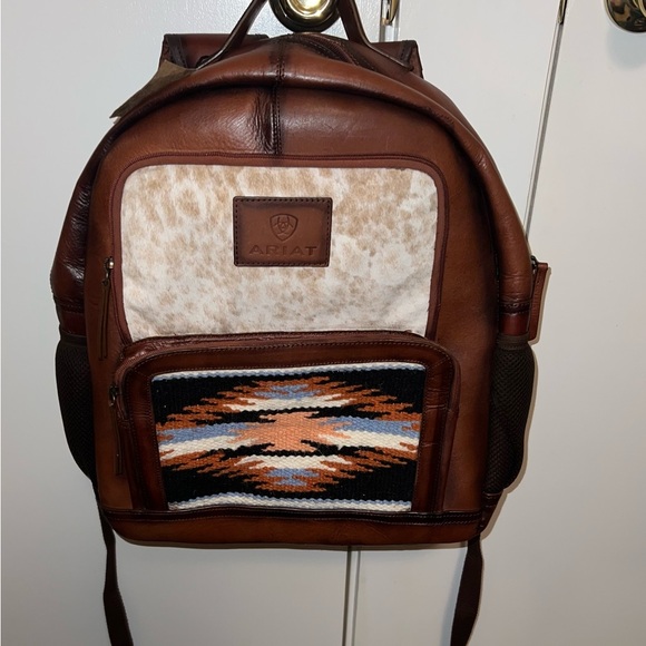 Ariat | Bags | Ariat Brown Aztec Cowhide Backpack | Poshmark